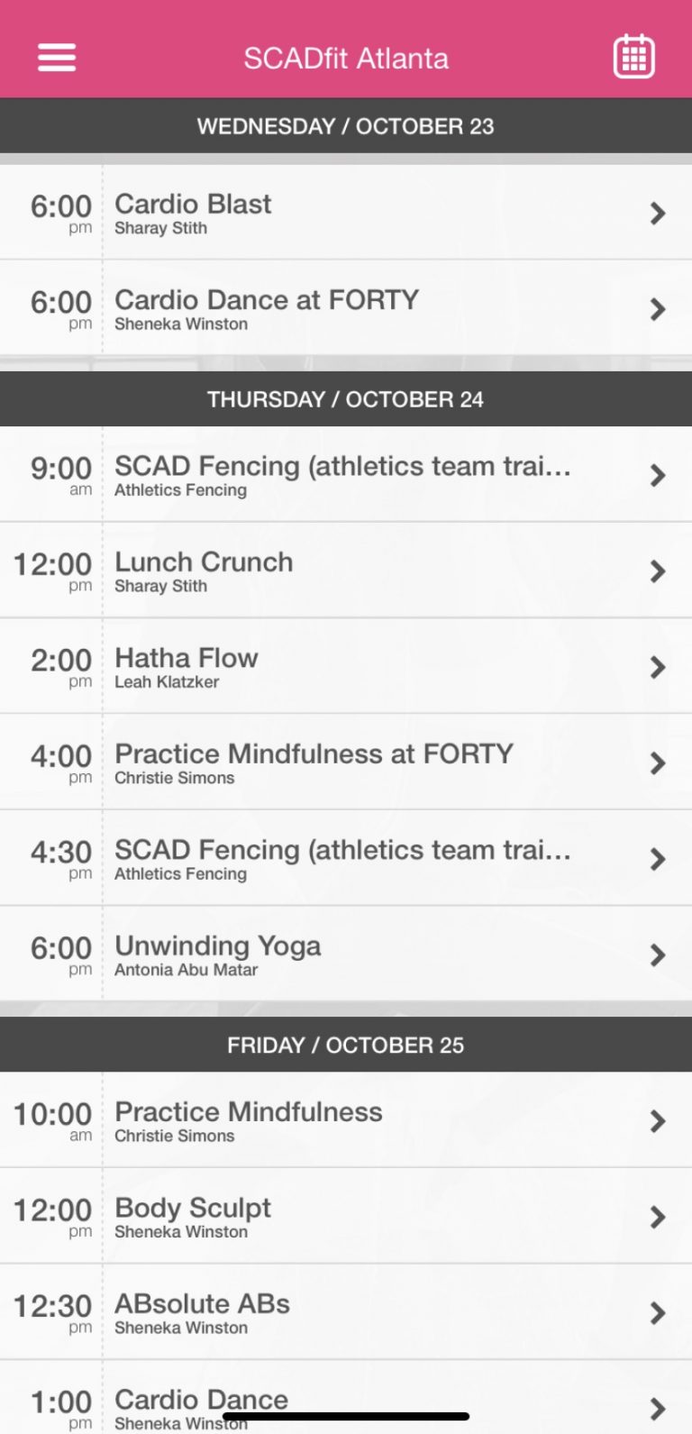 SCADfit offers mindfulness class, part of SCAD’s Bee Well initiative ...